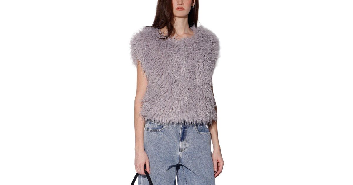 Walter Baker Bellamy Vest in Purple | Lyst UK