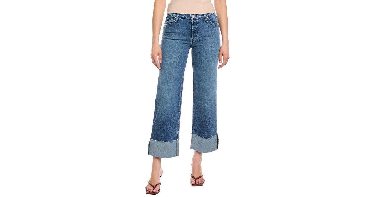 Hudson Jeans Rosie High-rise Mallorca Wide Leg Jean in Blue | Lyst