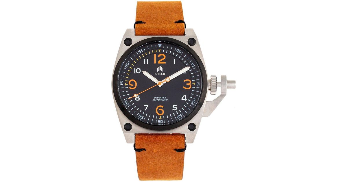 Shield Pascal Watch in Gray for Men | Lyst