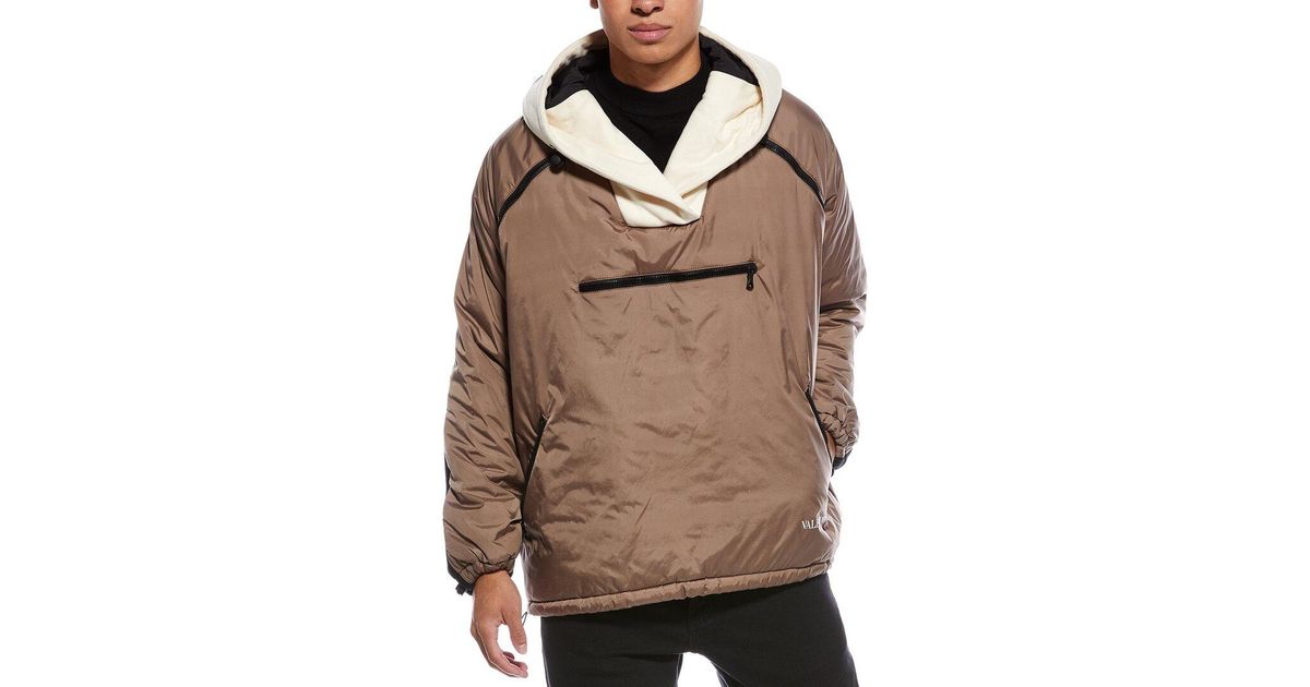Valentino Caban Color Block Coat in Brown for Men | Lyst UK