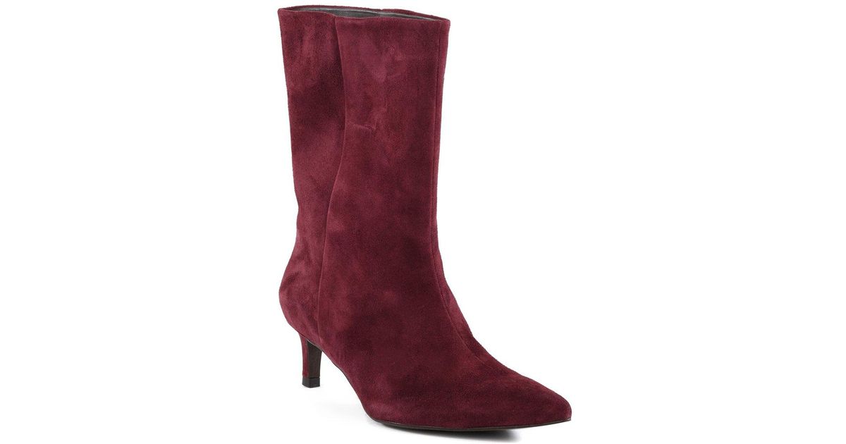 Seychelles Game Changer Suede Boot in Red | Lyst