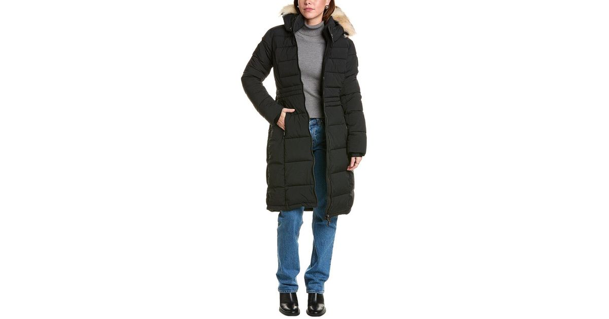 Pajar Jupiter Quilted Down Coat in Black | Lyst