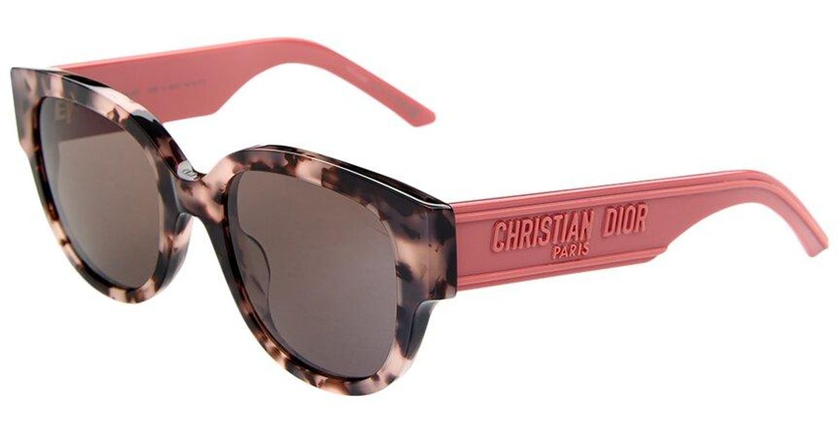 Dior Cd40021U 54Mm Sunglasses in Red | Lyst UK
