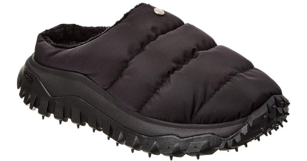 Moncler Puffer Trail Mule in Black for Men | Lyst