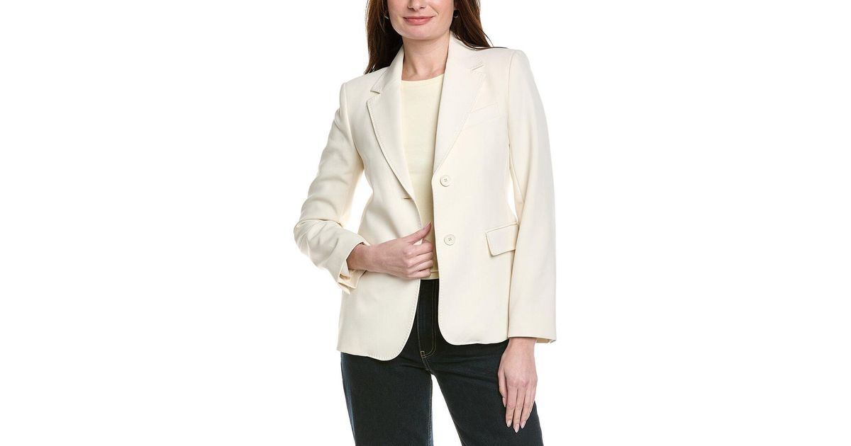 Max Mara Weekend Uva Blazer in Natural | Lyst UK