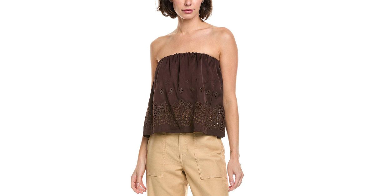 A.L.C. Dalia Tube Top in Brown | Lyst UK