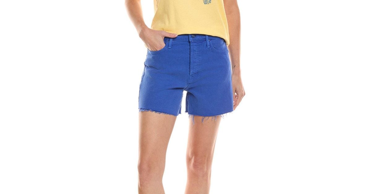 Mother The Skipper Denim Short in Blue | Lyst UK