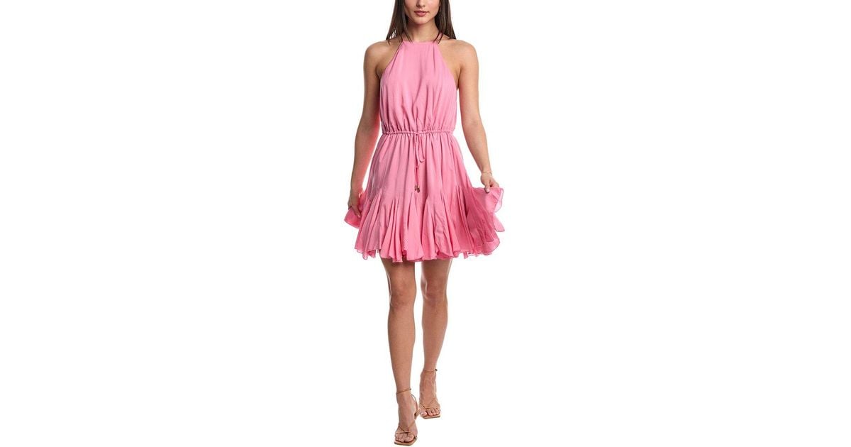 Bebe Mini Babydoll Dress in Pink | Lyst