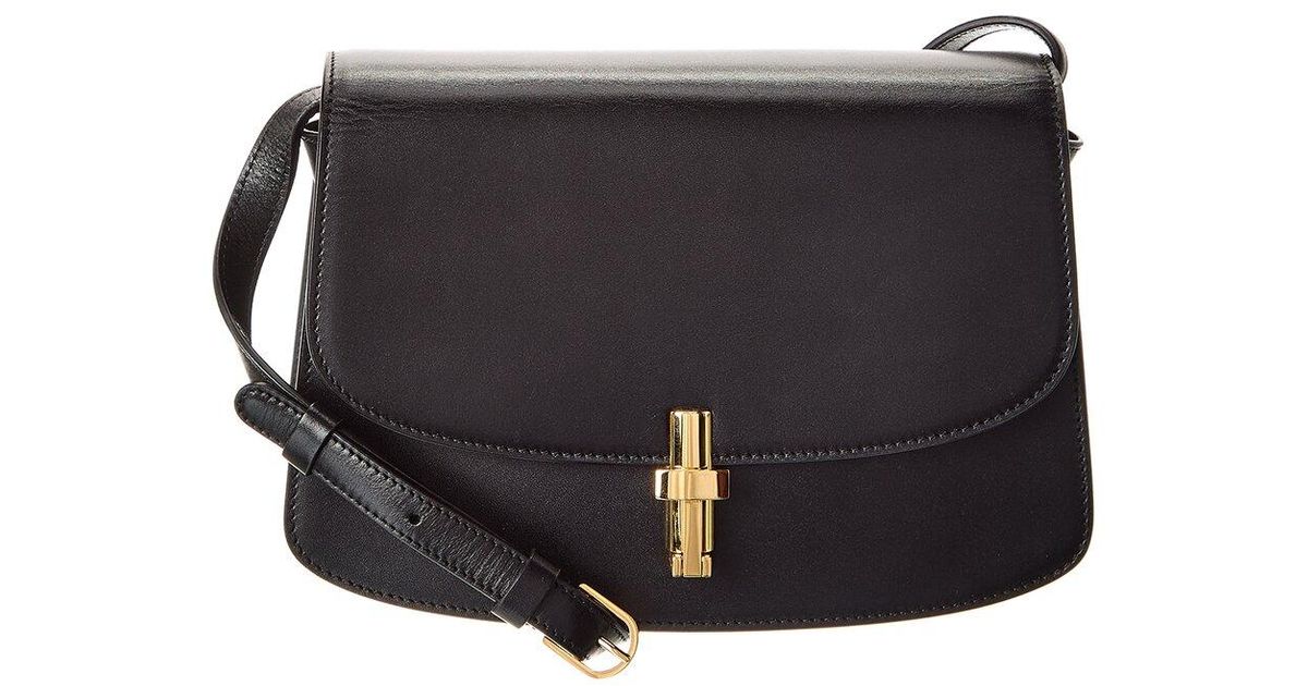 The Row Sofia 8.75 Leather Shoulder Bag in Black | Lyst