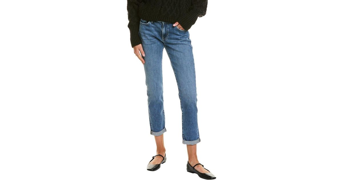 FRAME Le Garcon Skinny Jean in Blue | Lyst