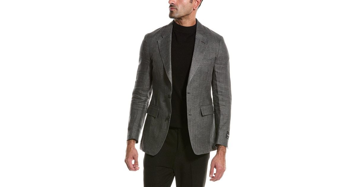 Todd Snyder Linen Suit Jacket in Gray for Men | Lyst