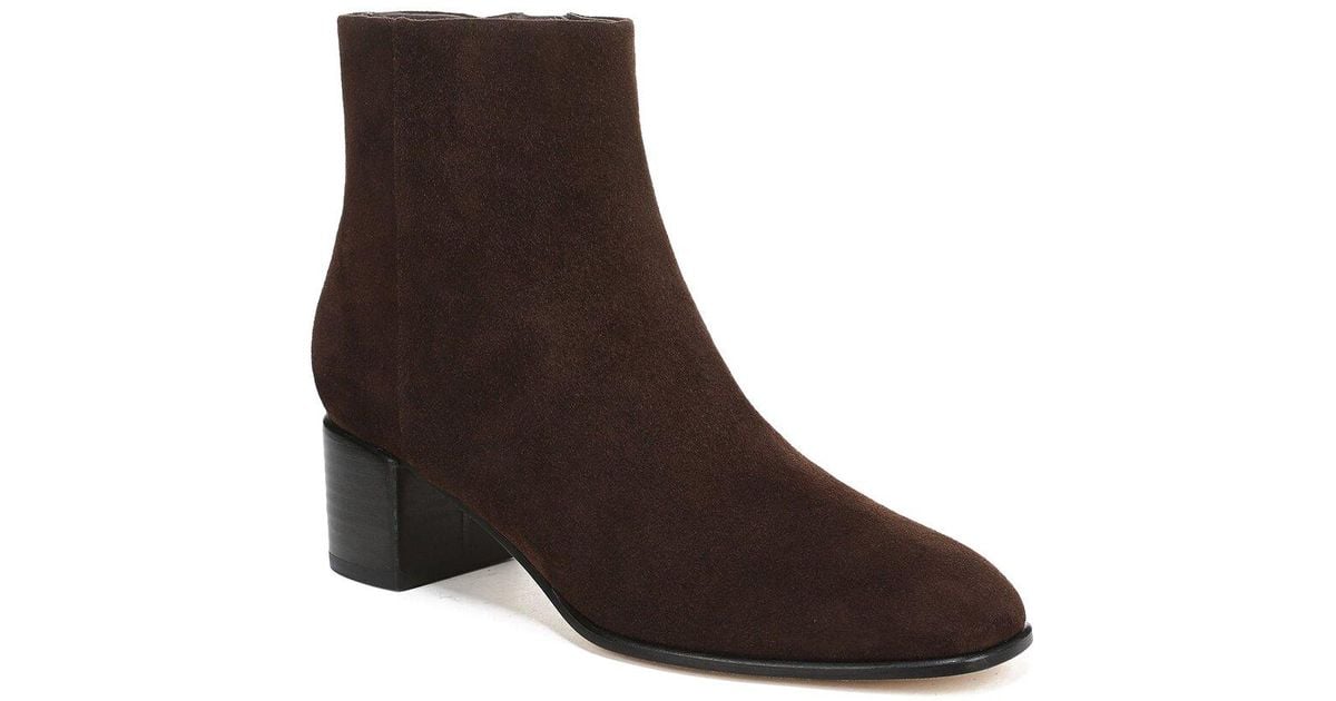 Vince Arabel Suede Short Boot in Brown | Lyst UK