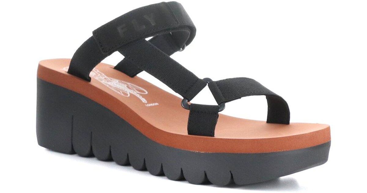 Fly London Yaka Suede Sandal | Lyst