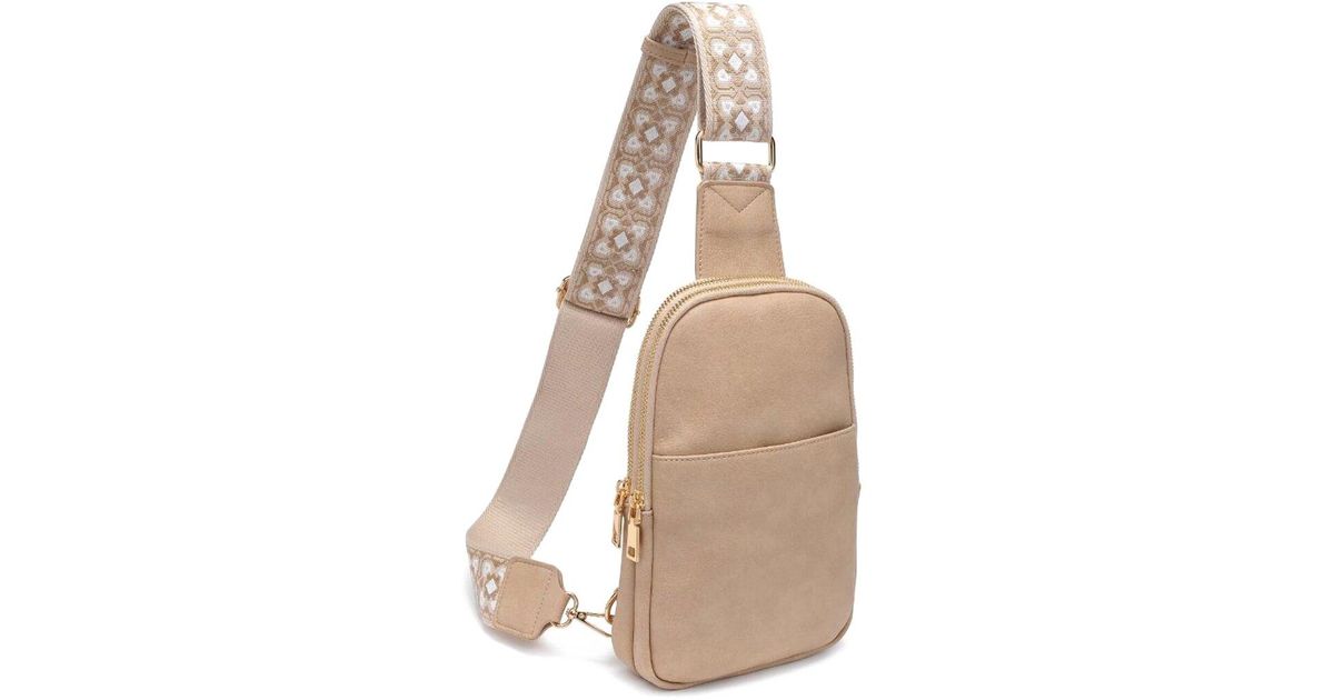 Moda Luxe Zuri Sling Backpack in Natural | Lyst