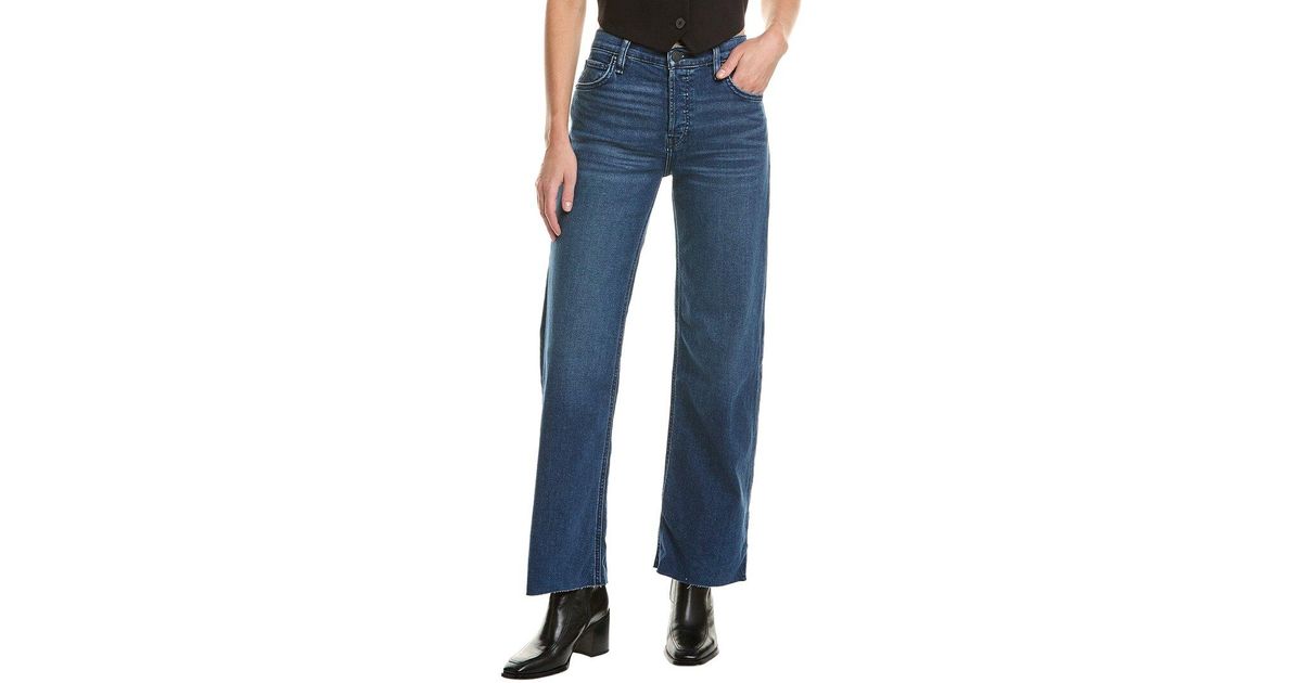 Hudson Jeans Rosie High-rise Dover Wide Leg Petite Jean in Blue | Lyst UK