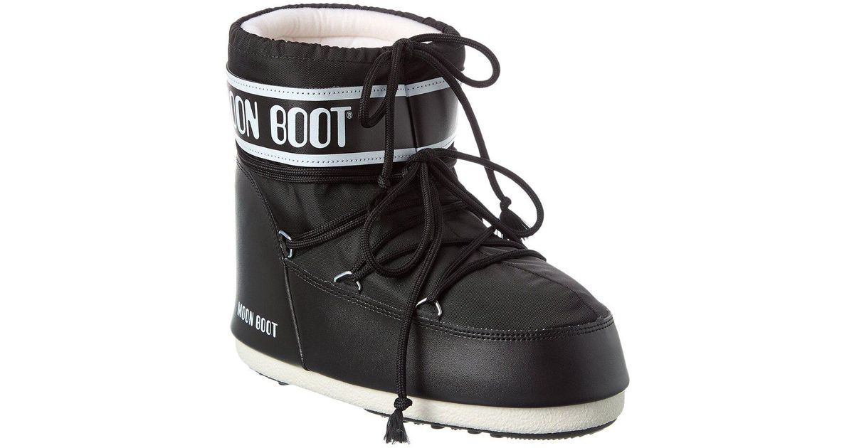 Moon Boot Icon Low Boot in Black | Lyst