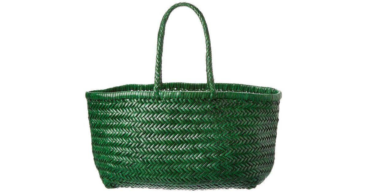 Dragon Diffusion Tripple Jump Big Leather Tote in Green | Lyst