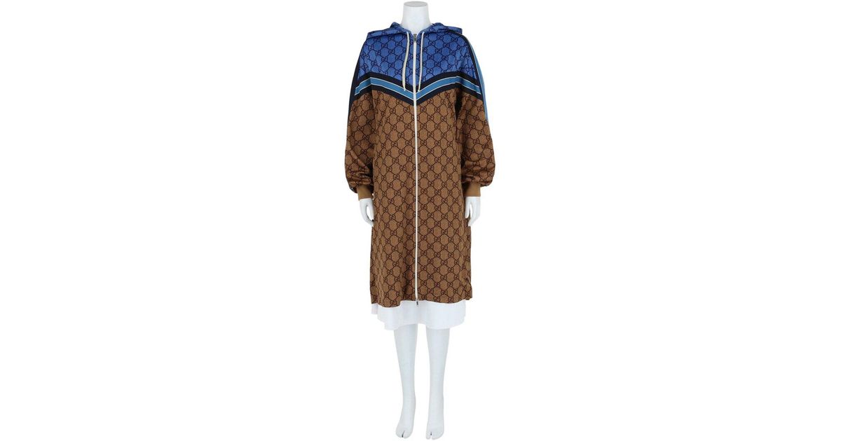 Gucci Oversized Technical Jersey Long Jacket | Lyst