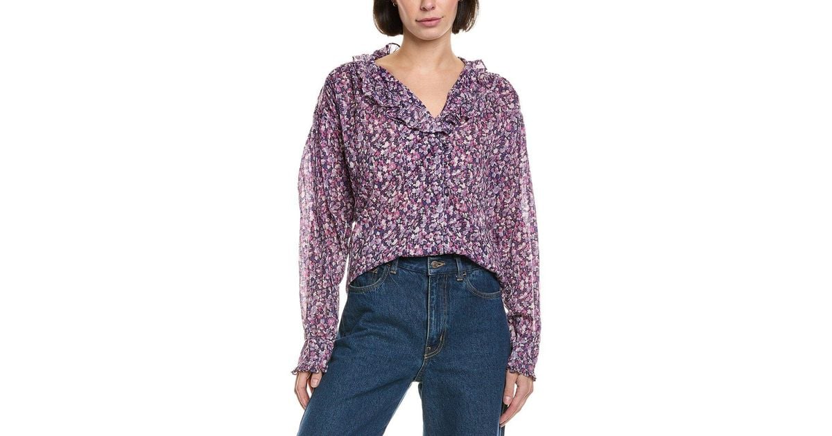 Isabel Marant Isabel Marant Etoile Pamias Top in Purple | Lyst