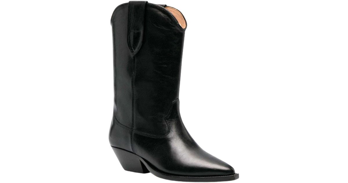 Isabel Marant Iconic Leather Boot in Black | Lyst