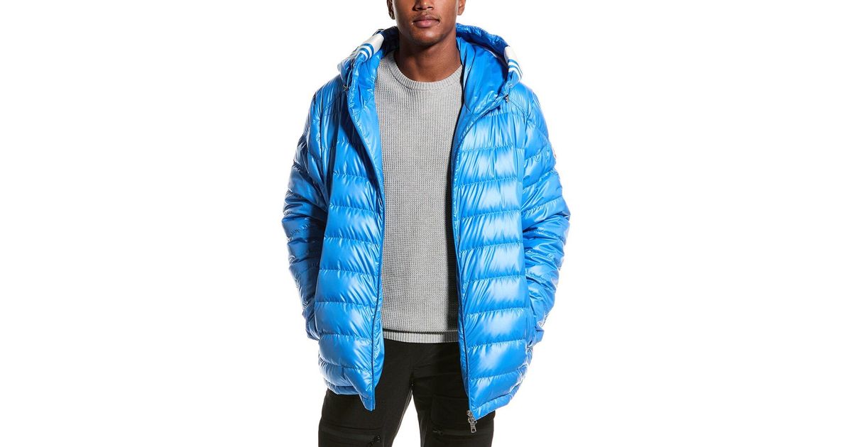 Moncler Rain Jacket in Blue for Men | Lyst