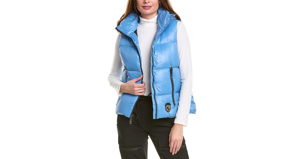 SKEA Mary Ultra Puffy Vest in Blue | Lyst