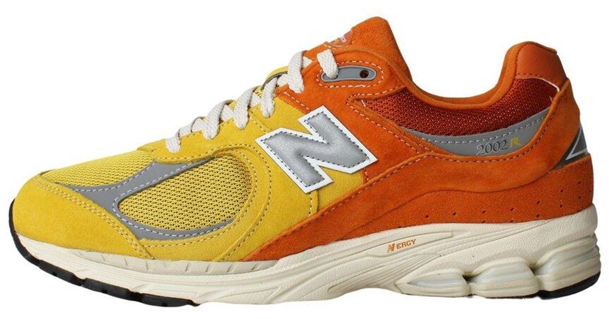 New Balance 2002r Suede Trainer in Orange for Men | Lyst
