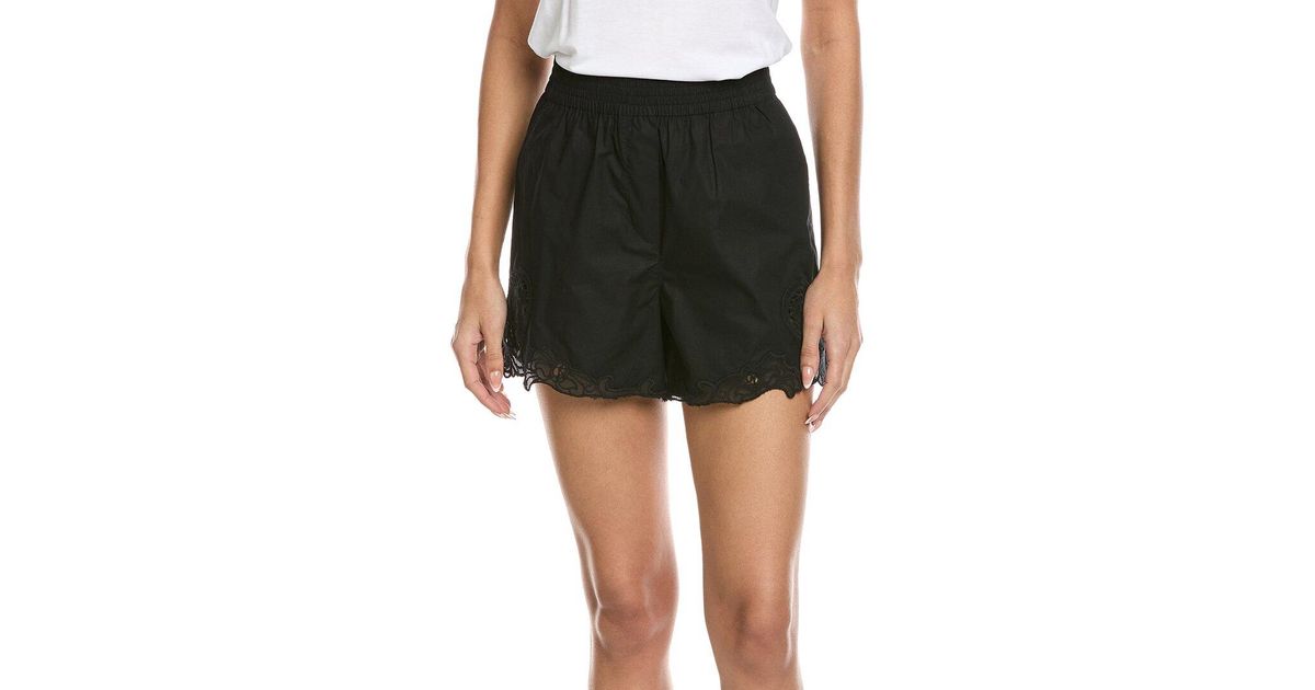 Rag & Bone Emma Lace Short in Black | Lyst