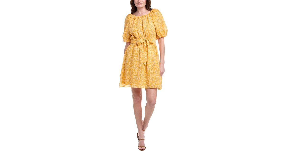 Tommy Bahama Veranda Vines Mini Dress in Yellow | Lyst