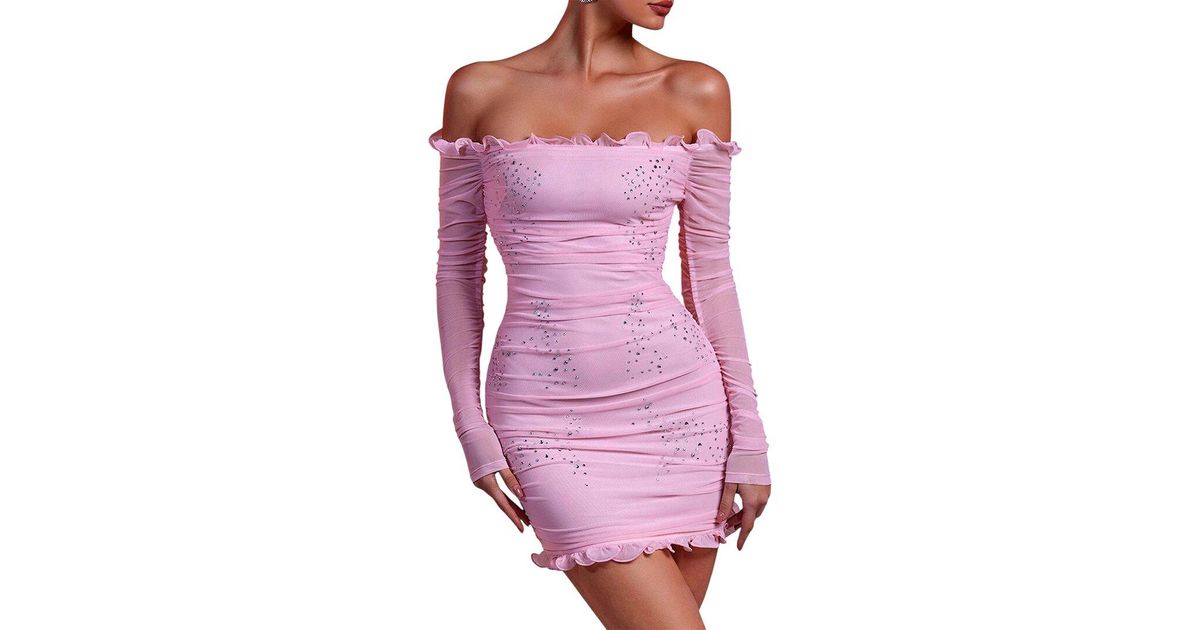 Alma King Mini Dress in Purple | Lyst UK