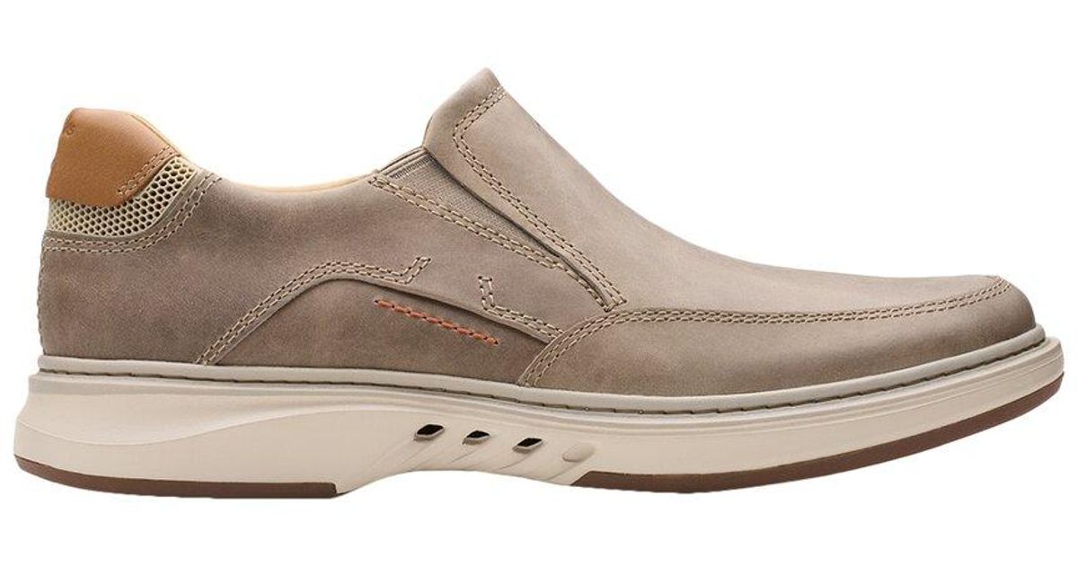 Clarks Un Briley Step Leather Loafer in White for Men | Lyst