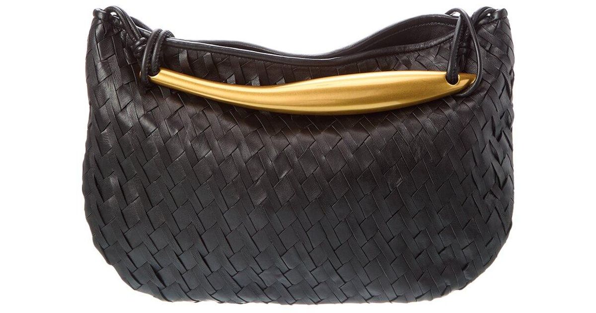 Walter Baker Hazel Woven Leather Hobo in Black | Lyst