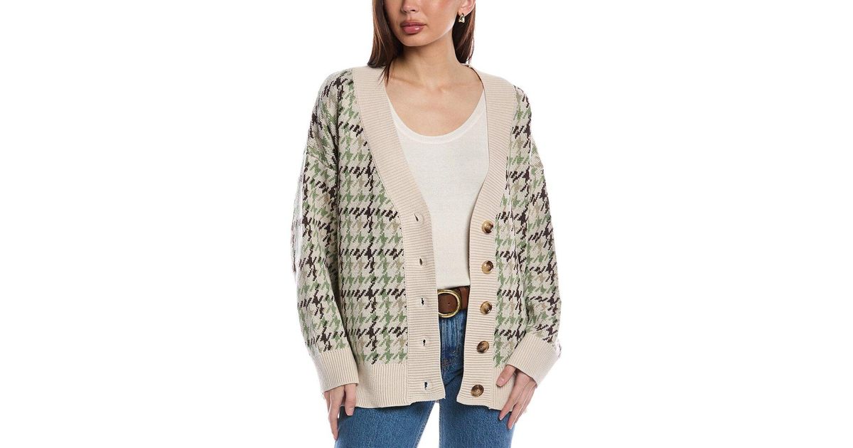 OAT New York Heavy Wool-Blend Cardigan in Gray | Lyst