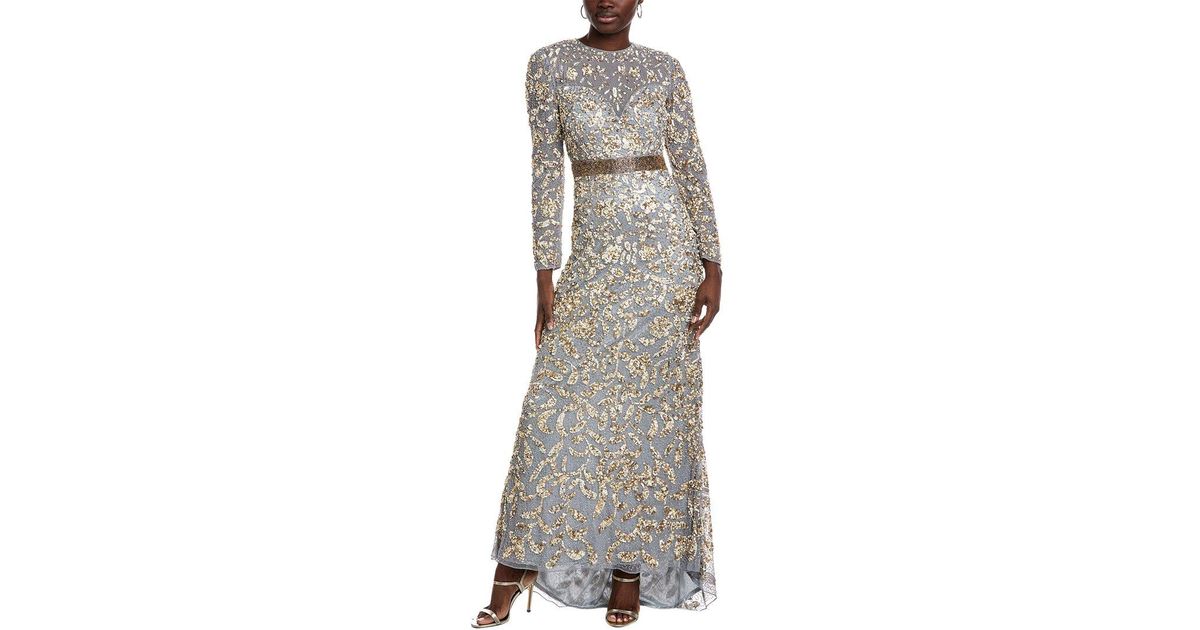 Issue New York Sequin Gown in Grey | Lyst UK