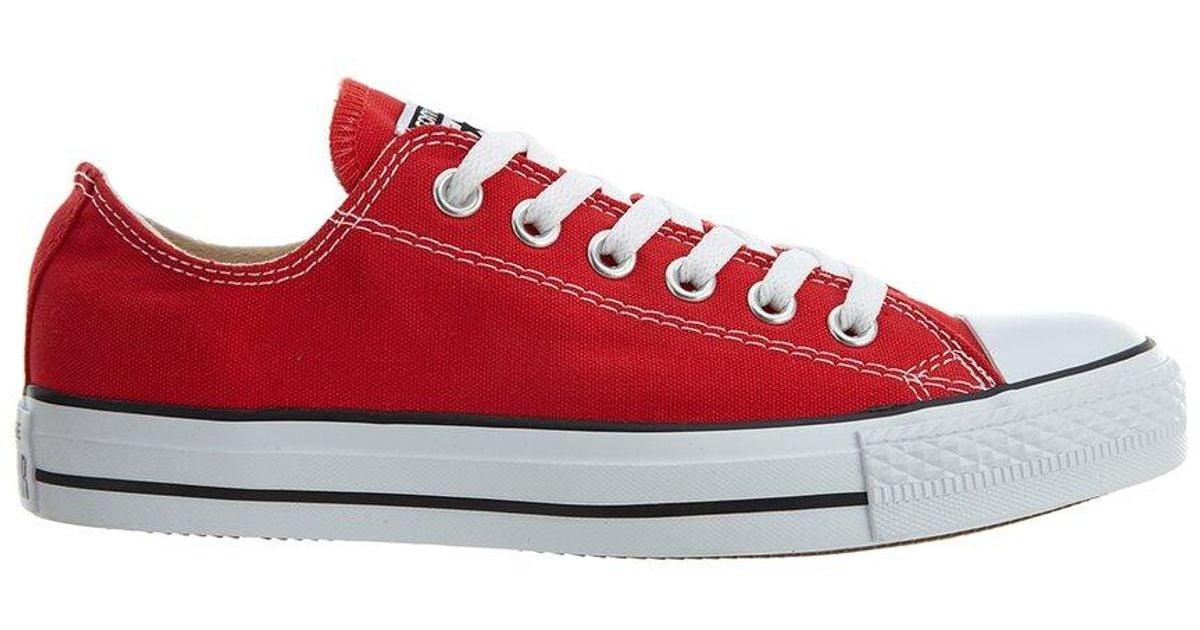 Converse Chuck Taylor All Star Canvas Sneaker in Red | Lyst