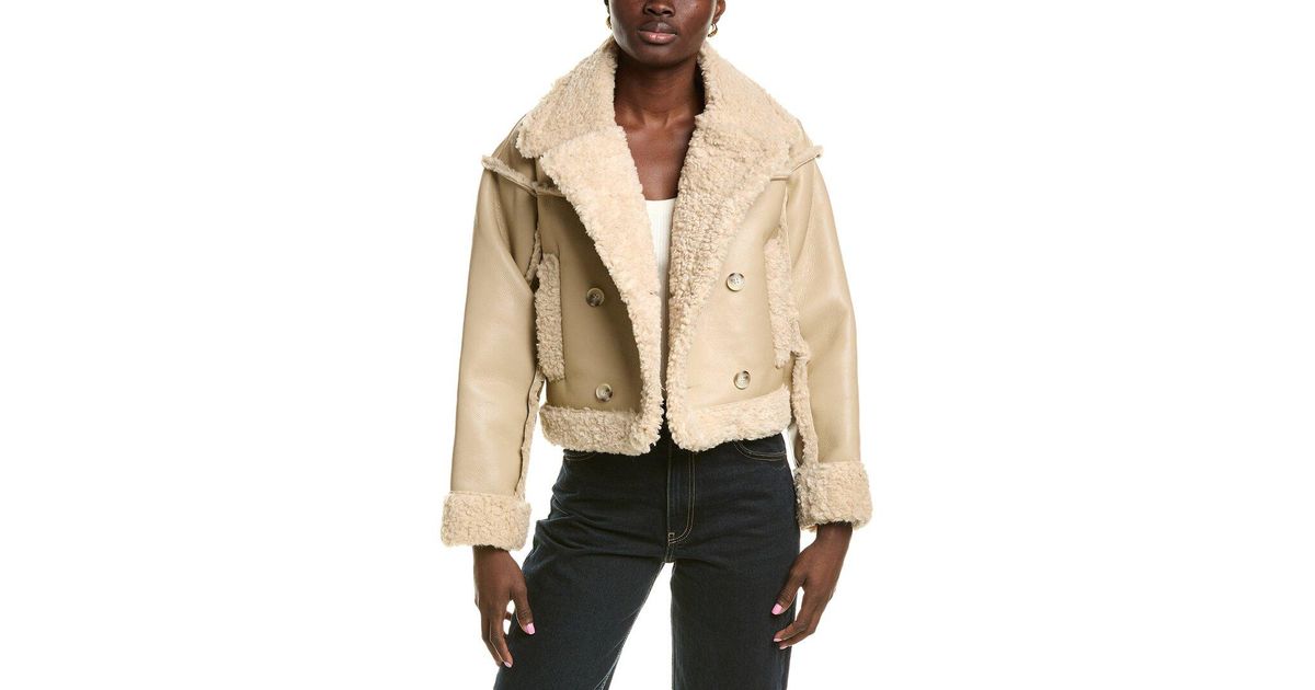 Astr Luciana Jacket in Natural | Lyst