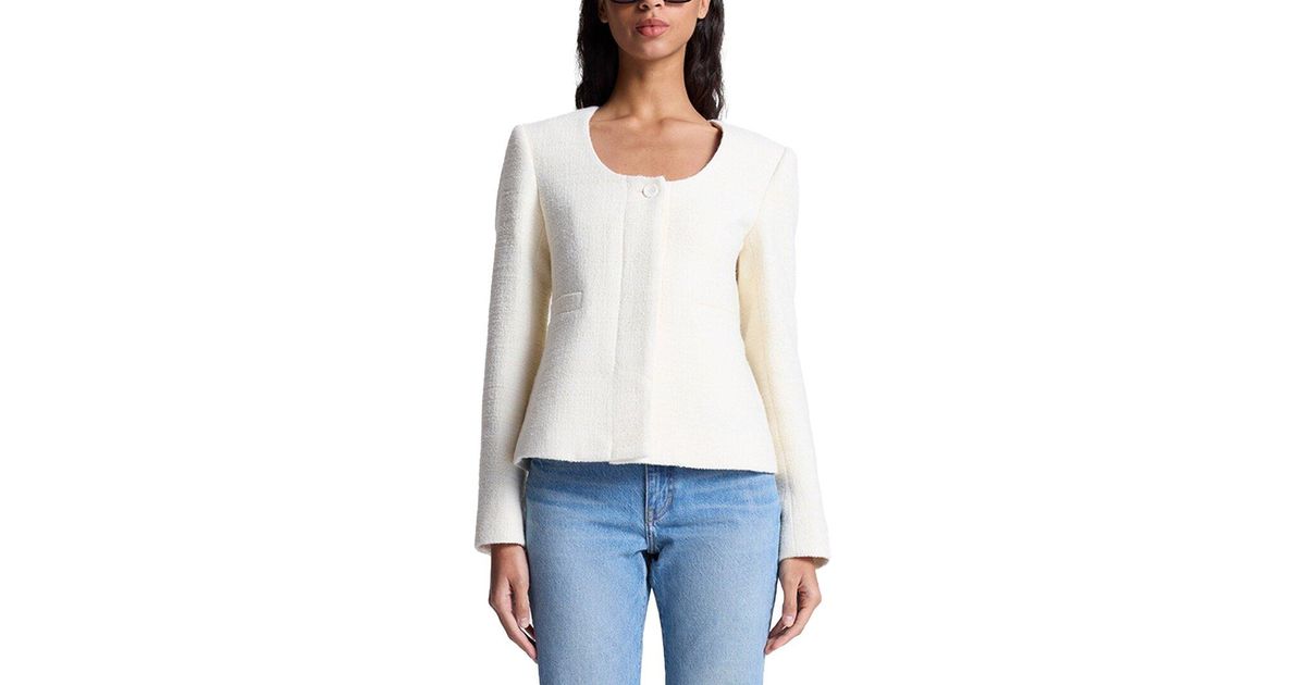 A.L.C. Irene Wool-Blend Jacket in White | Lyst