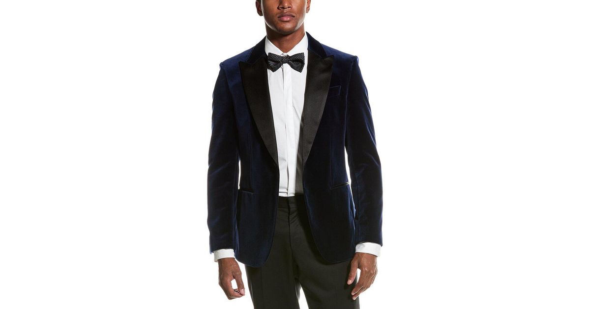 BOSS Boss Hugo Boss Hutson Velvet Slim Fit Tuxedo Jacket in Black for ...