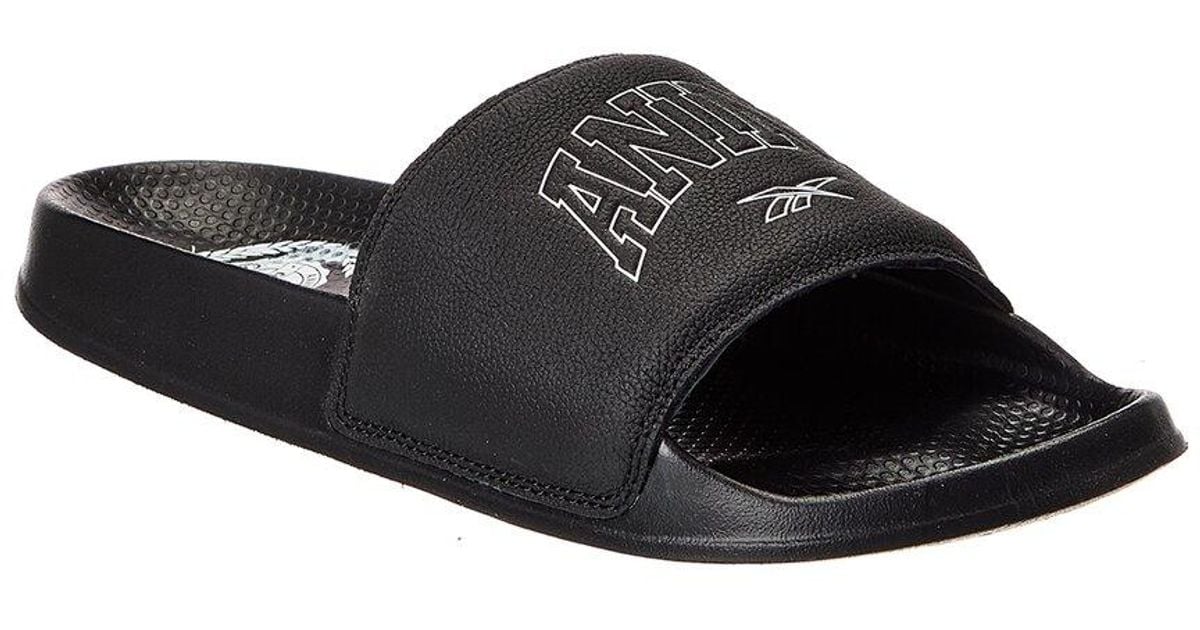 Reebok X Anine Bing Classic Leather Slide in Black for Men | Lyst