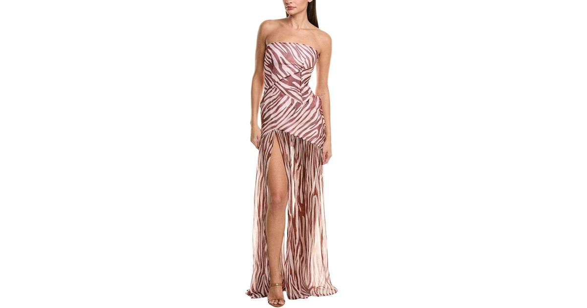 retroféte Nicole Maxi Dress in Red | Lyst UK