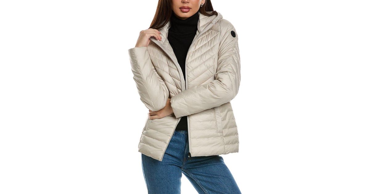 Pajar Colette Puffer Coat in Natural | Lyst