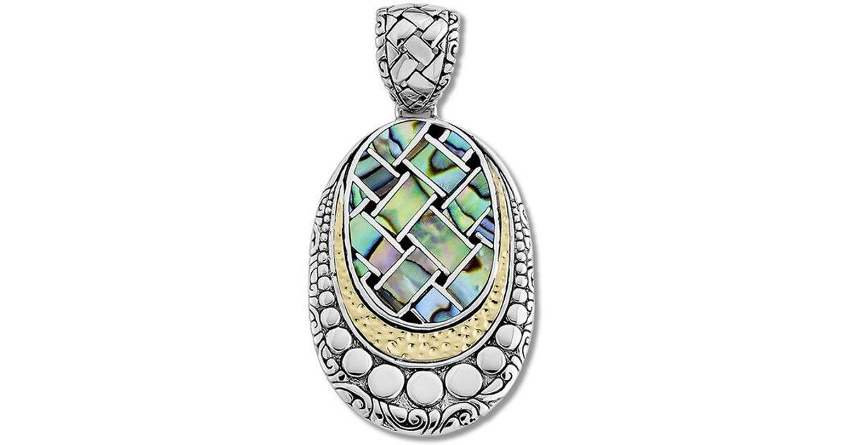 Samuel B. Abalone Pearl Semeru Pendant in Blue | Lyst
