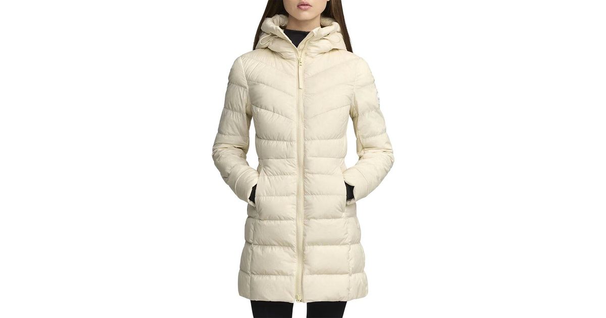 Canada Goose Clair Down Coat in Natural | Lyst