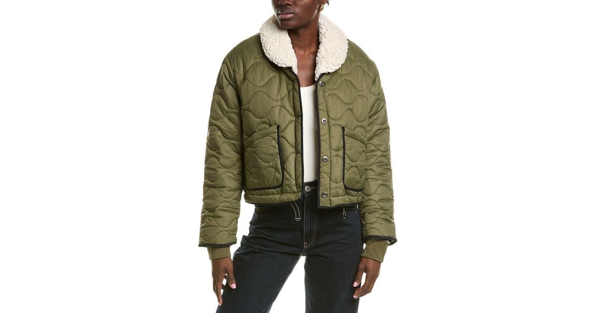 Astr Bellamie Jacket in Green | Lyst
