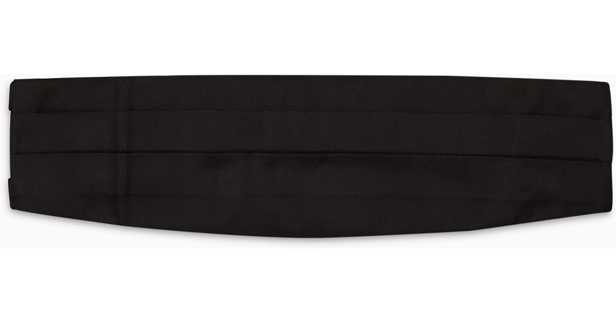 Giorgio Armani Silk-Satin Tuxedo Cummerbund in Black for Men | Lyst