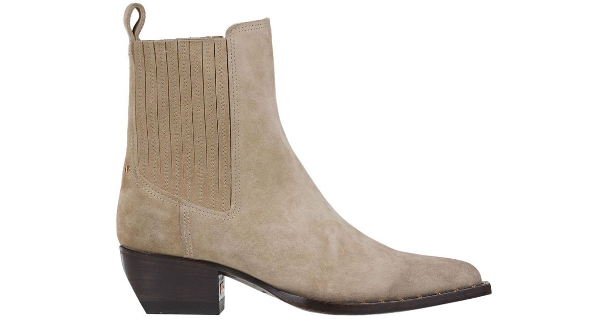 Golden Goose Debbie Texan Boots in White | Lyst