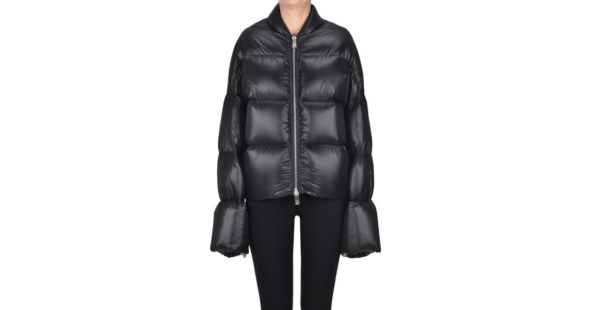 Bacon Bomber Style Down Jacket in Black | Lyst
