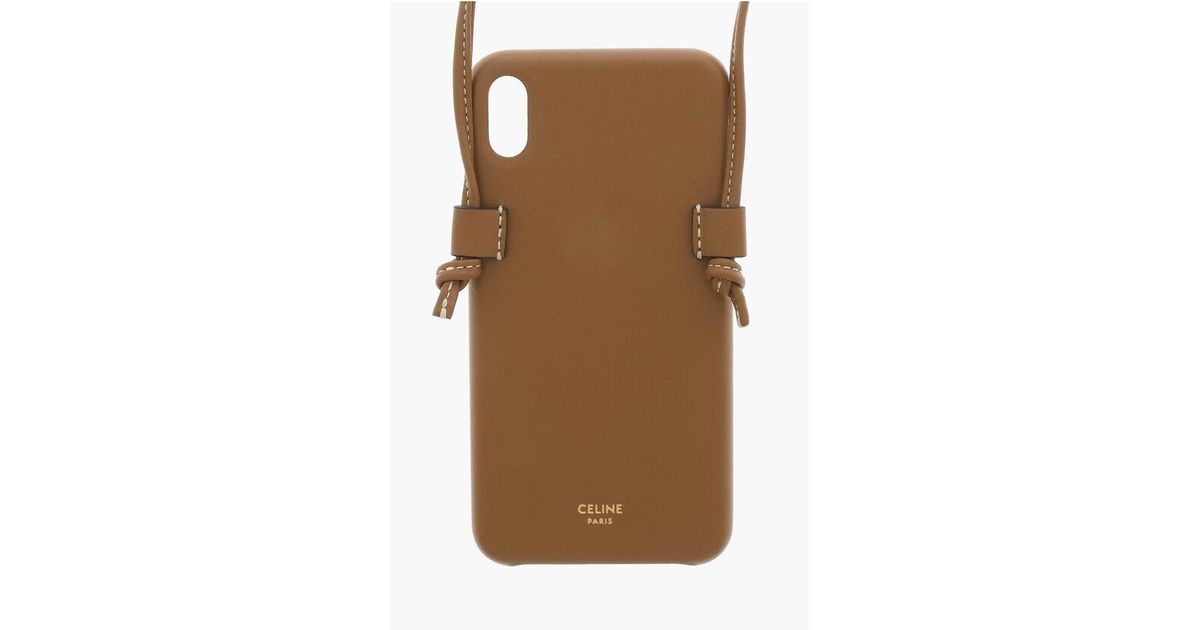 Celine Leather Xs Max Iphone Case in Brown for Men | Lyst UK