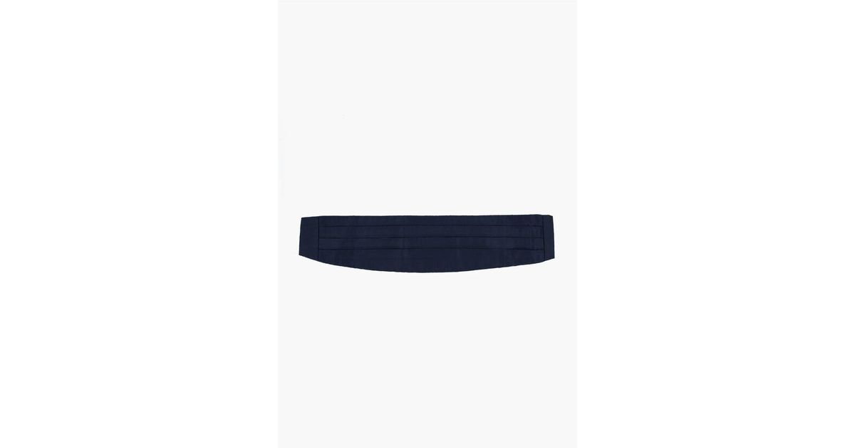 Corneliani Pleated Silk Cummerbund in Blue for Men | Lyst UK