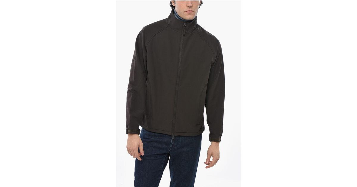 Hiking Patrol Solid Color Soft Shell Windbreaker Jacket With Fleeced ...
